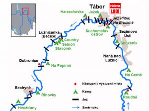 Jednodenní sjíždění řeky Sázavy a Lužnice | Lodě Jakubec